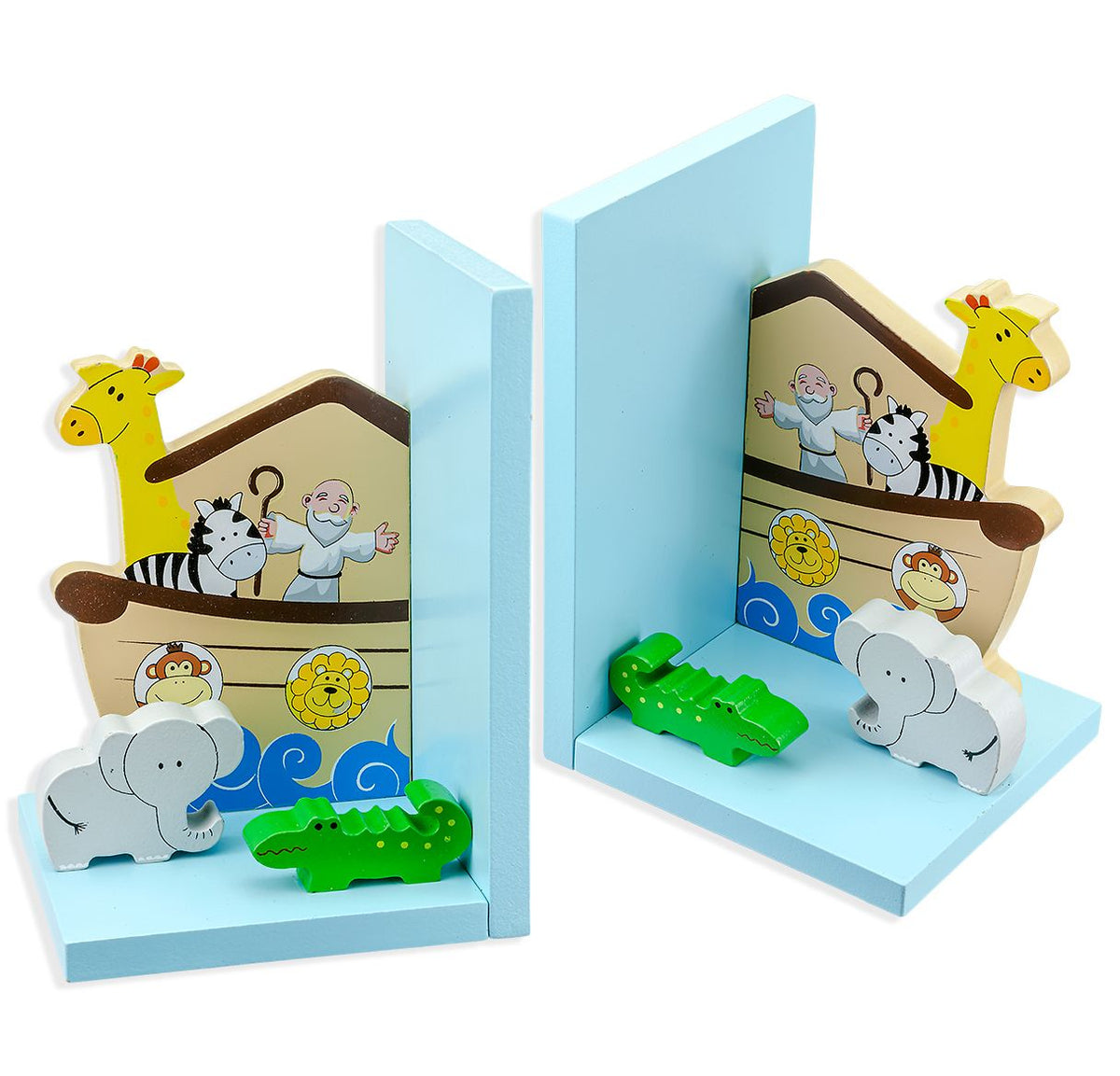 Noah's Ark Wooden Bookends – Universal Church Supplies Inc