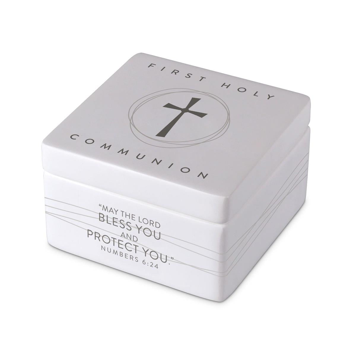 FIRST COMMUNION KEEPSAKE BOX - White Resin – Universal Church Supplies Inc