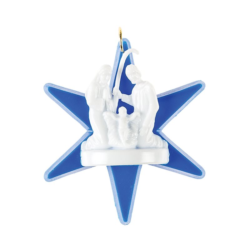 Holy Family on Blue Plastic Star 2.5" – Universal Church Supplies Inc