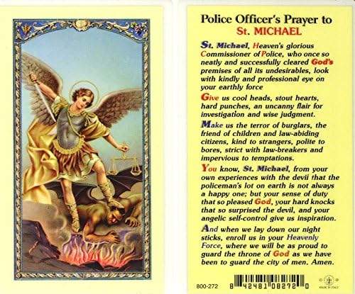 Holy Card Police Officers Prayer to St Michael – Universal Church ...