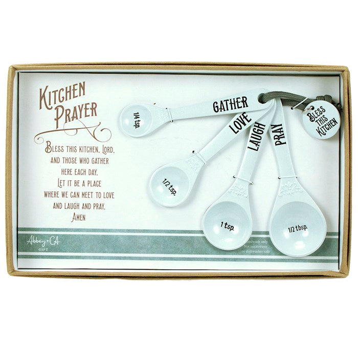 Measuring Spoons-Kitchen Prayer (Set Of 4) – Universal Church Supplies Inc