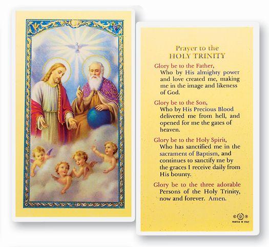 HC Prayer to Holy Trinity – Universal Church Supplies Inc