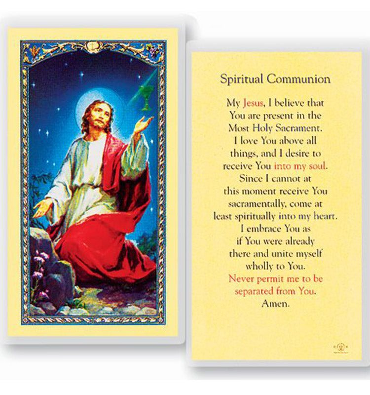 Holy Card Spiritual Communion – Universal Church Supplies Inc