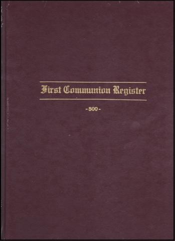 Register First Communion (500 entries) – Universal Church Supplies Inc